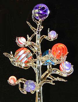 Glass Marble Trees by Chuck Pound, Mineral Point, Wisconsin