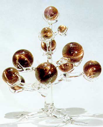 Glass Marble Trees by Chuck Pound, Mineral Point, Wisconsin